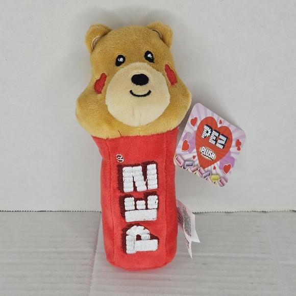 PEZ | Toys | New Ruz Pez Teddy Bear Heart Cheeks Plush Dispenser 7 ...